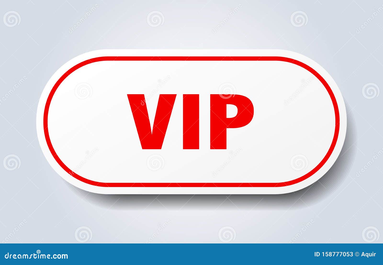 Vip sticker. stock vector. Illustration of rounded, badge - 158777053