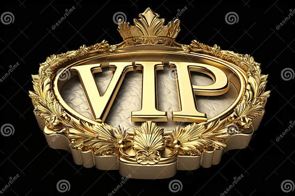 Vip Symbol. Generated by AI Stock Illustration - Illustration of carat ...