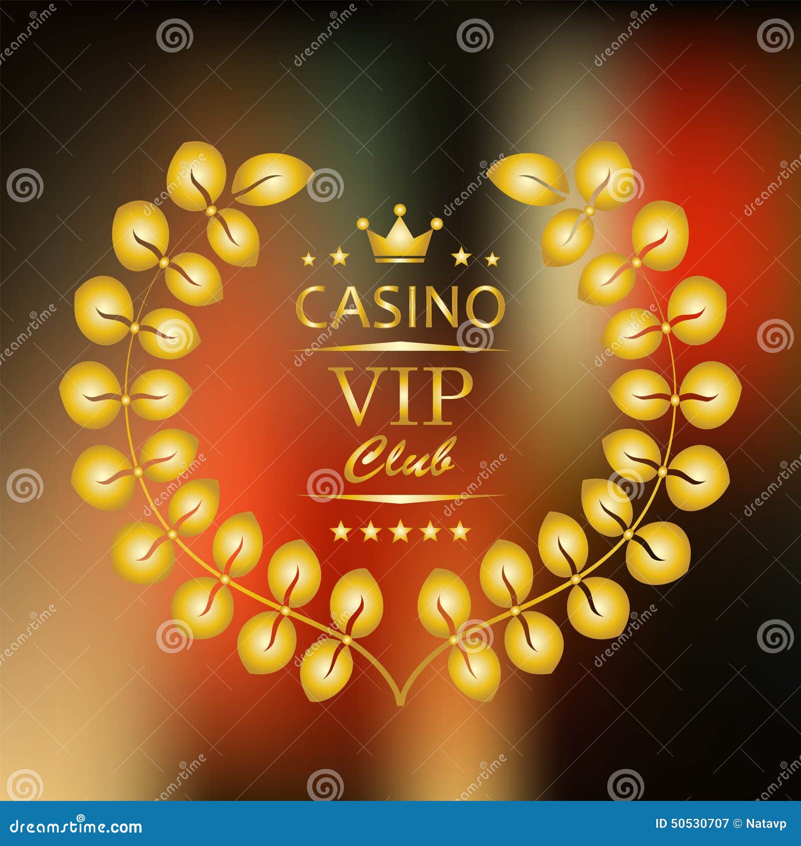 VIP Symbol in Gold with Laurel Stock Vector - Illustration of high ...