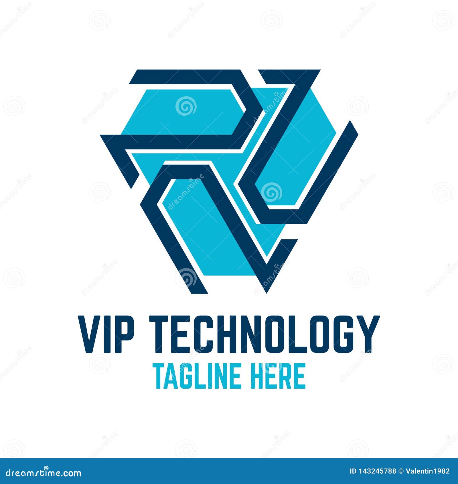 VIP Technology Logo. Vector Illustration. Stock Vector - Illustration ...
