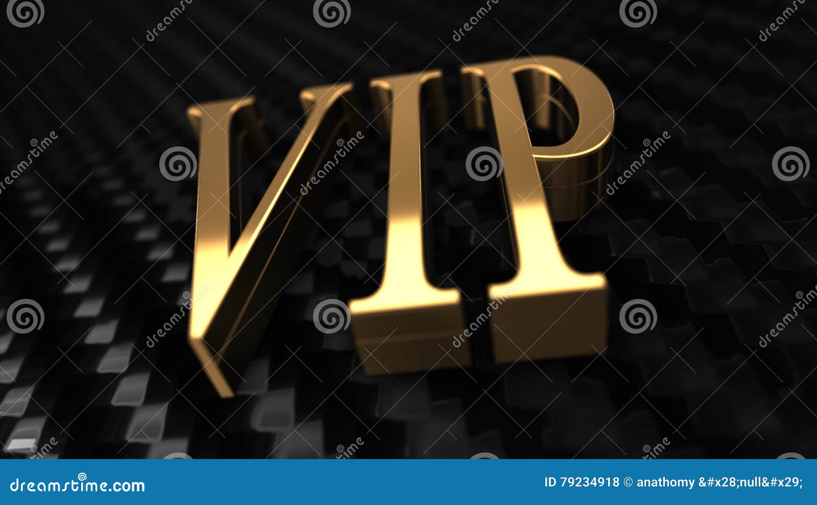 VIP Text 3D Black Background Stock Illustration - Illustration of rich ...