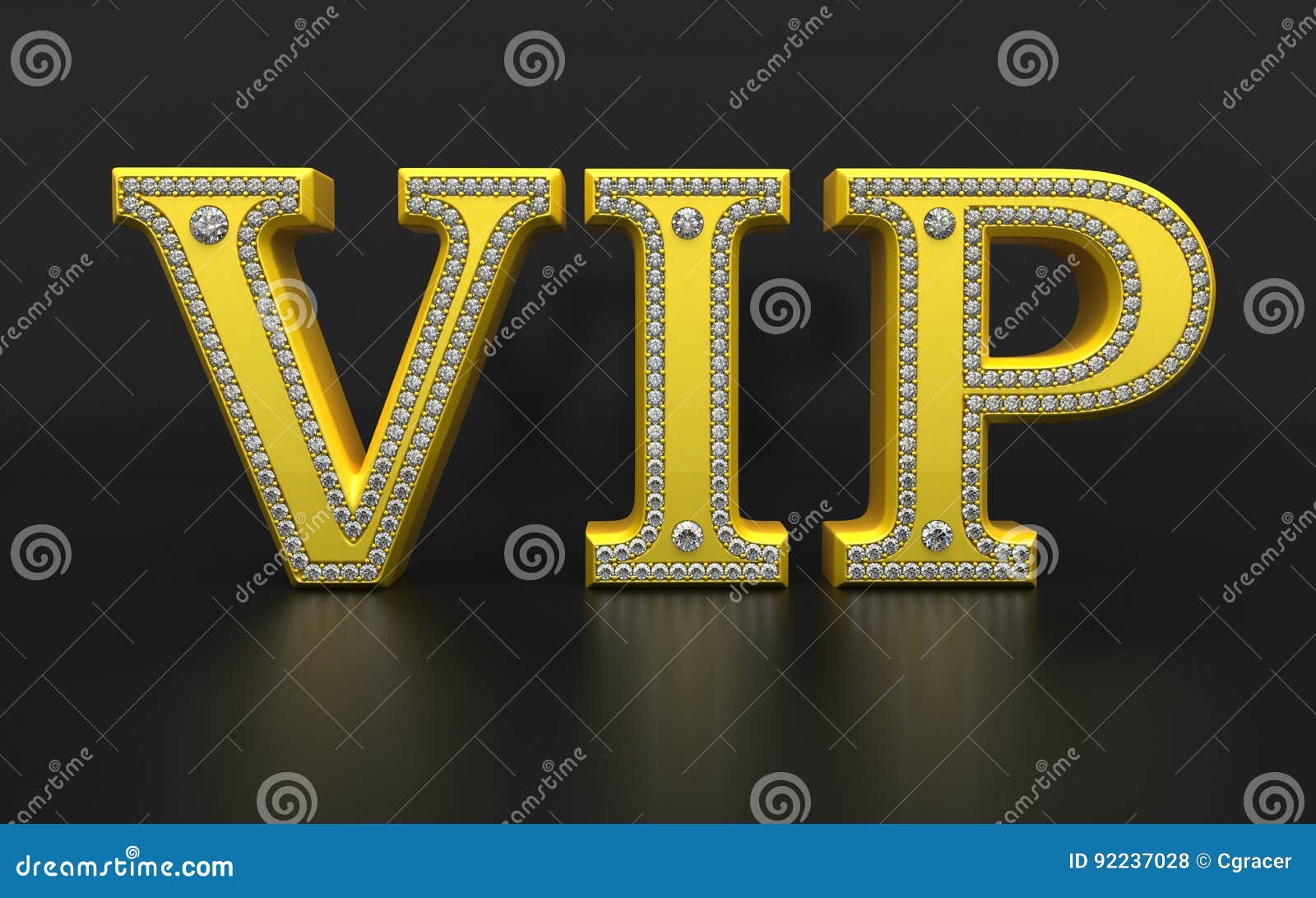 VIP text with diamonds stock illustration. Illustration of exclusive ...