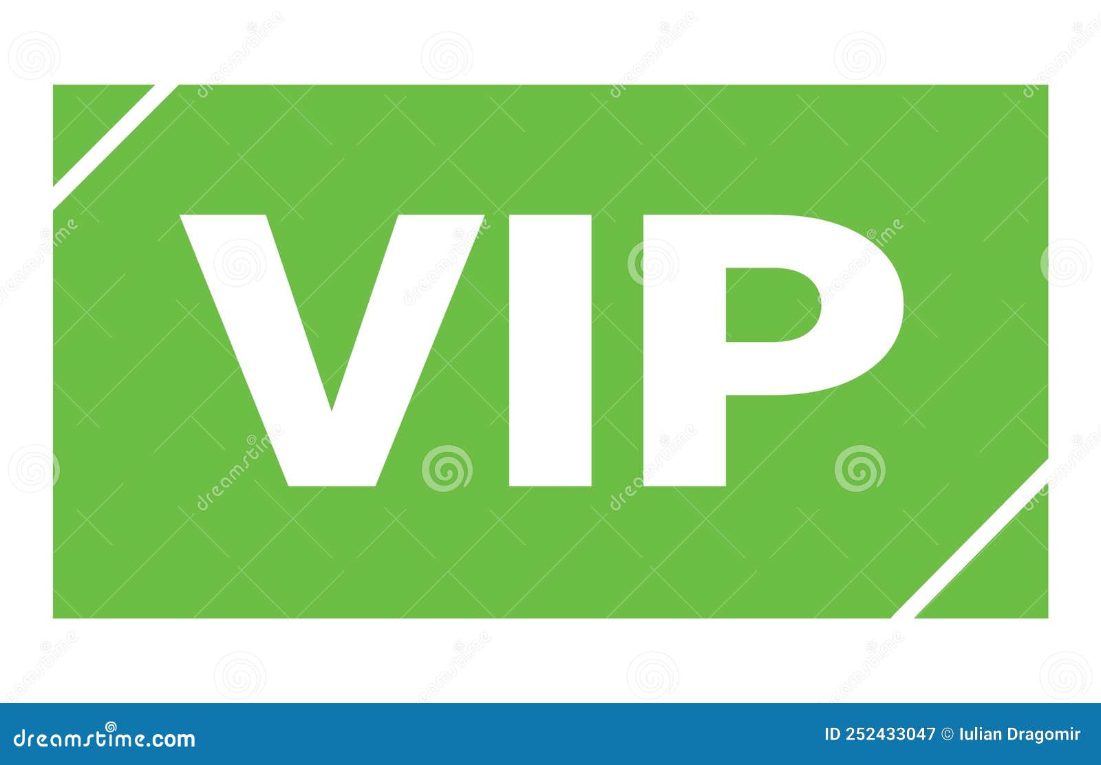 VIP Text Written on Green Stamp Sign Stock Illustration - Illustration ...