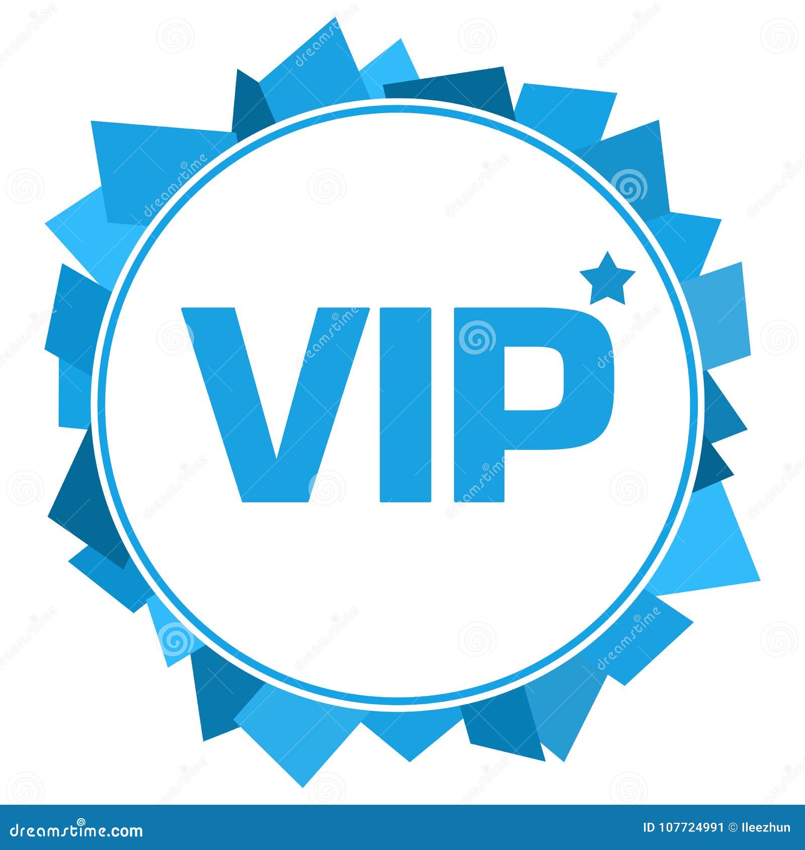 VIP Blue Random Shapes Circle Stock Illustration - Illustration of rich ...