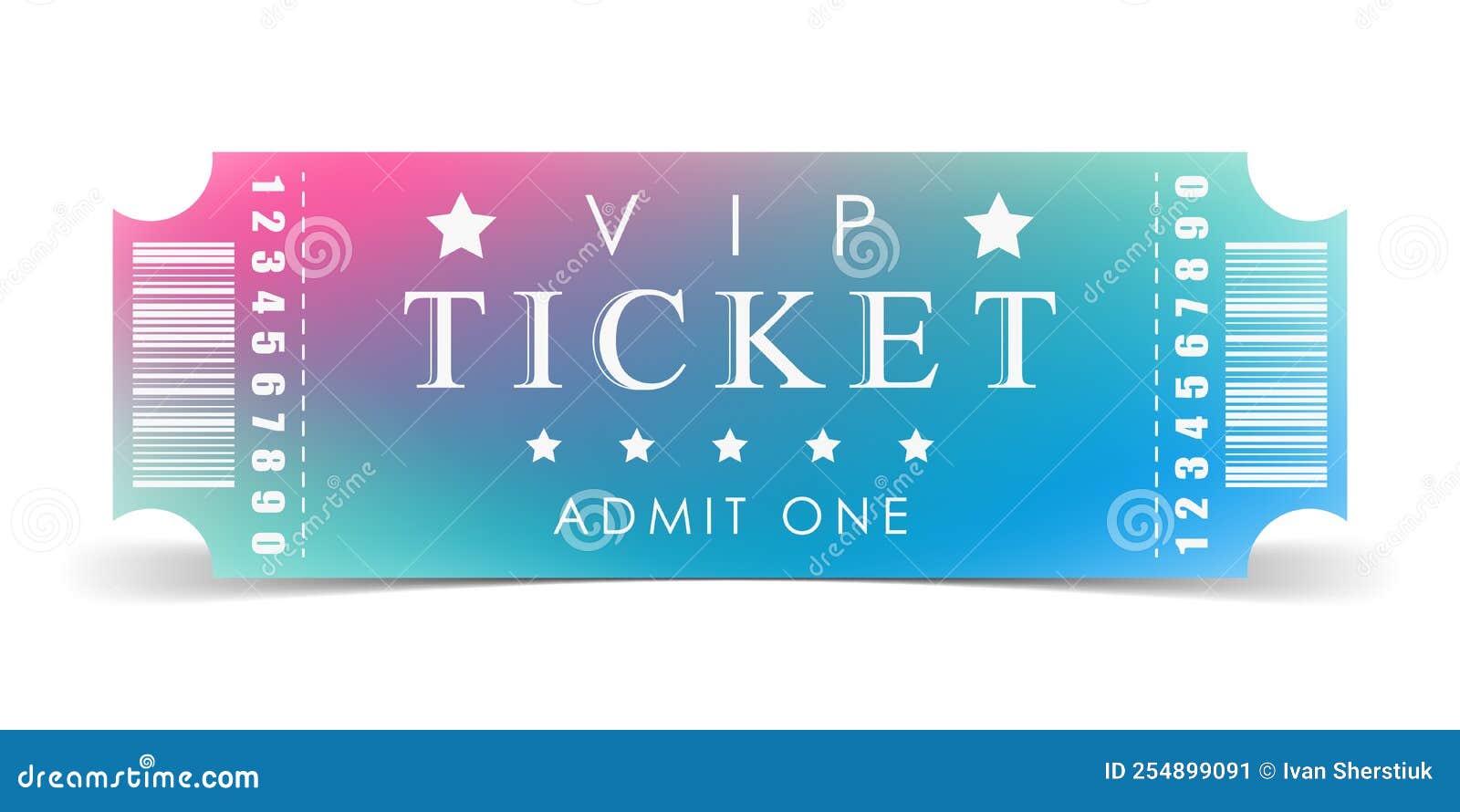 VIP Ticket Design Template. Vector. Stock Vector - Illustration of ...