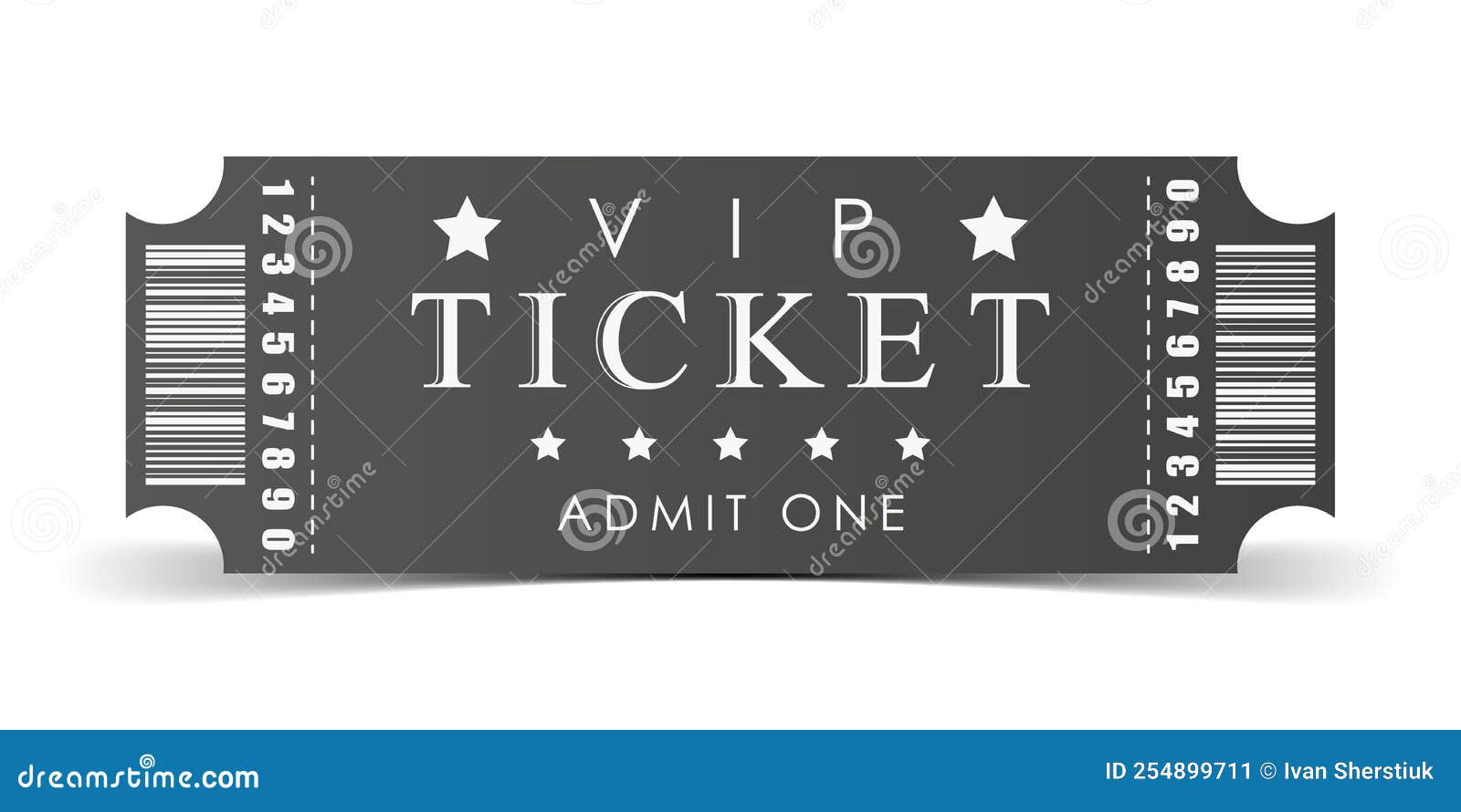 VIP Ticket Design Template. Vector Illustration. Stock Vector ...