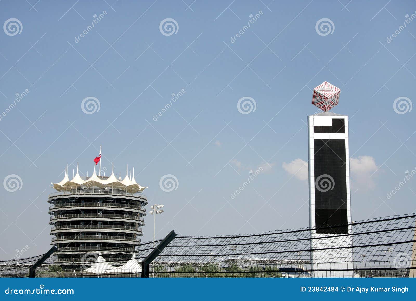 VIP Tower and a Huge Electronic Score Board in BIC Stock Photo - Image ...