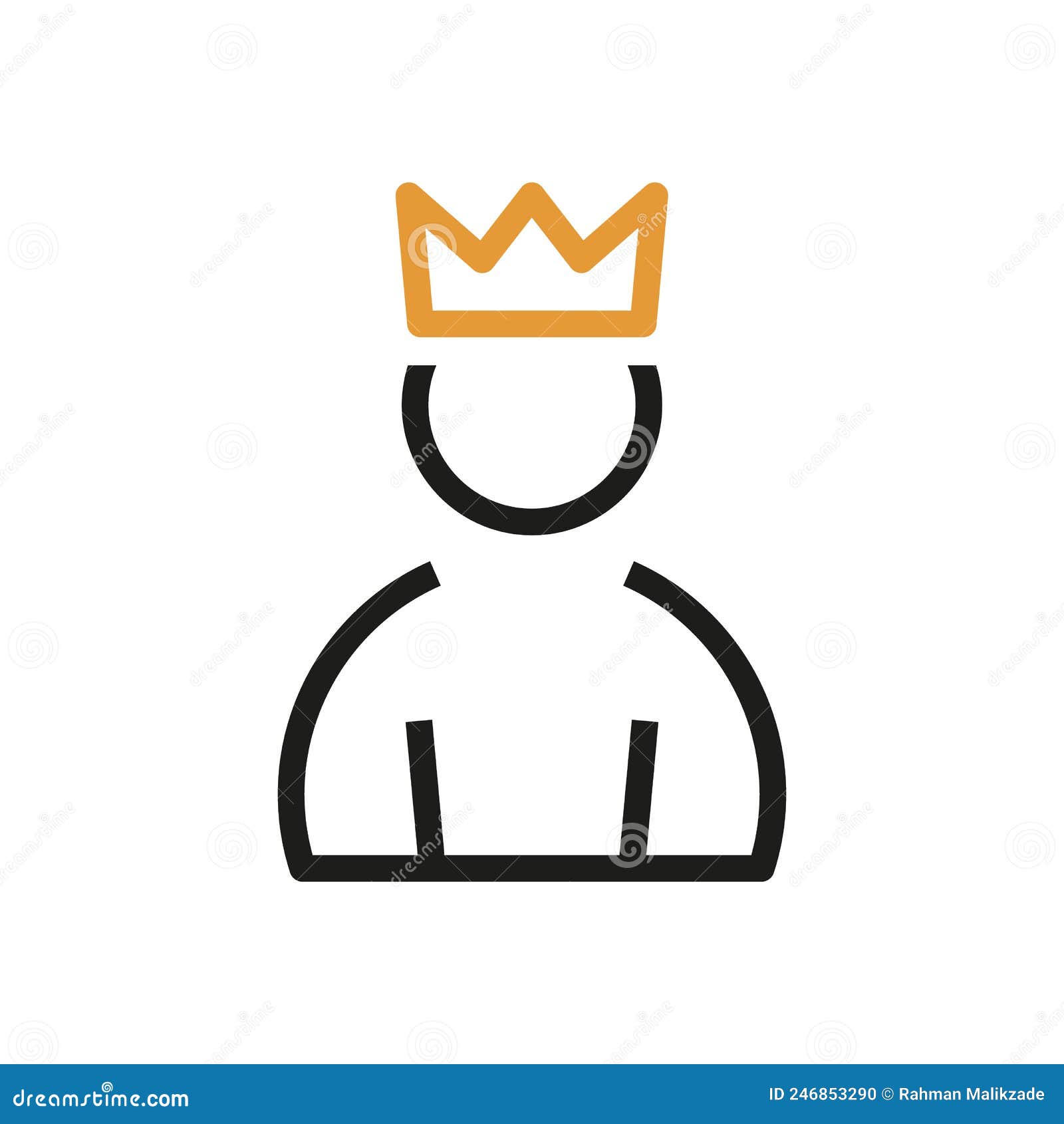 VIP User Customer Icon Vector. Person Profile Stock Vector ...