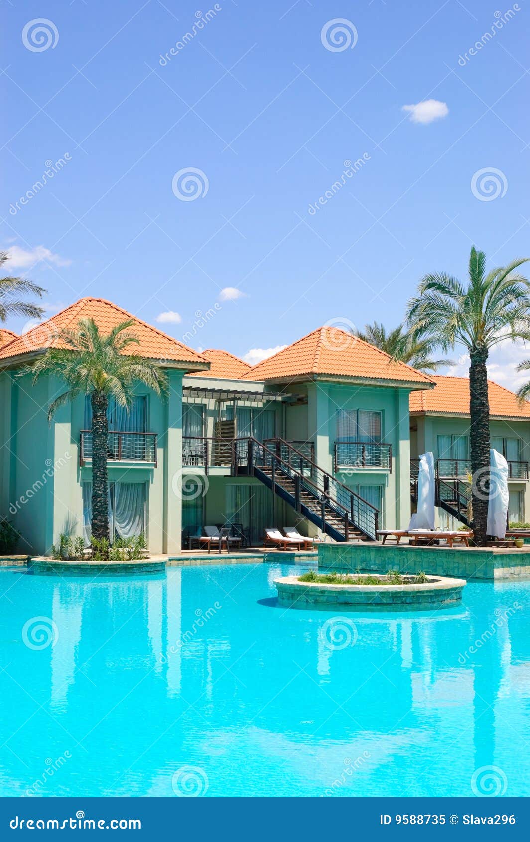 VIP villas area stock image. Image of hotel, antalya, luxurious - 9588735
