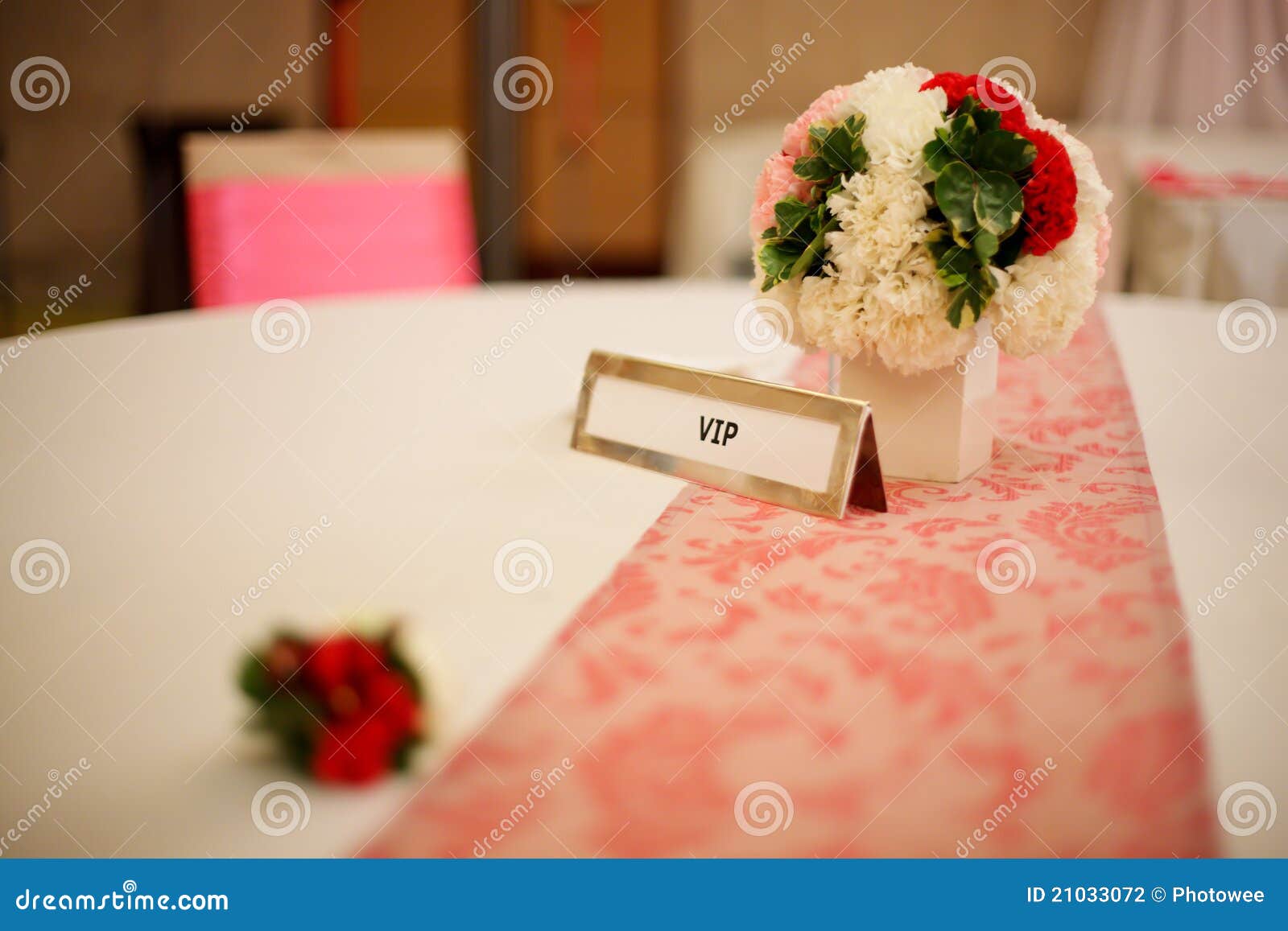 VIP Wedding Table stock photo. Image of warm, year, seminar - 21033072