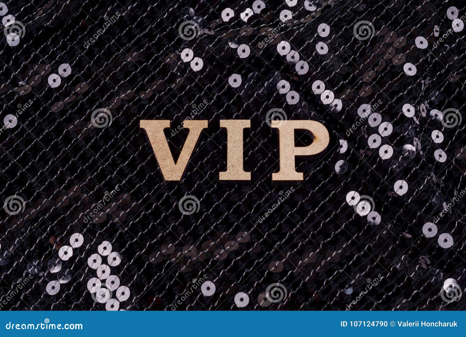 VIP is Written in Abstract Letters. Black Sparkling Background Stock ...