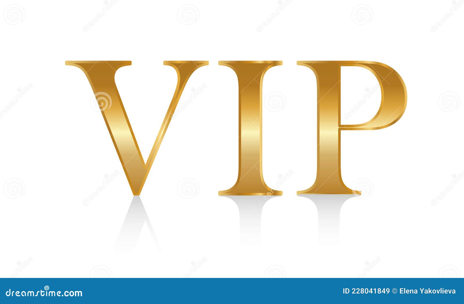 Vip-Zeichen in Goldener Farbe Vektor Abbildung - Illustration von ...