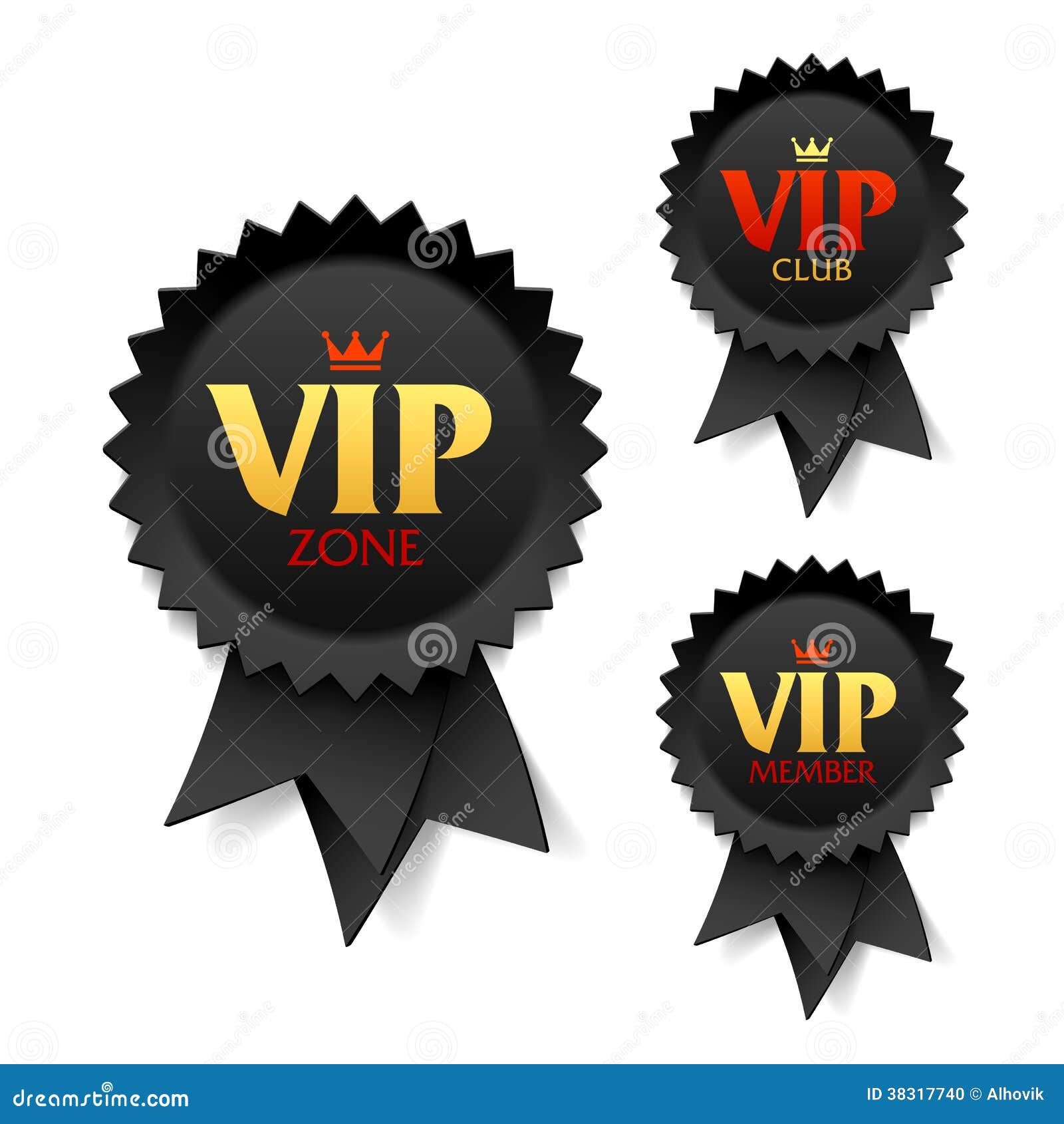 VIP Zone, Club and Member Labels Stock Vector - Illustration of member ...