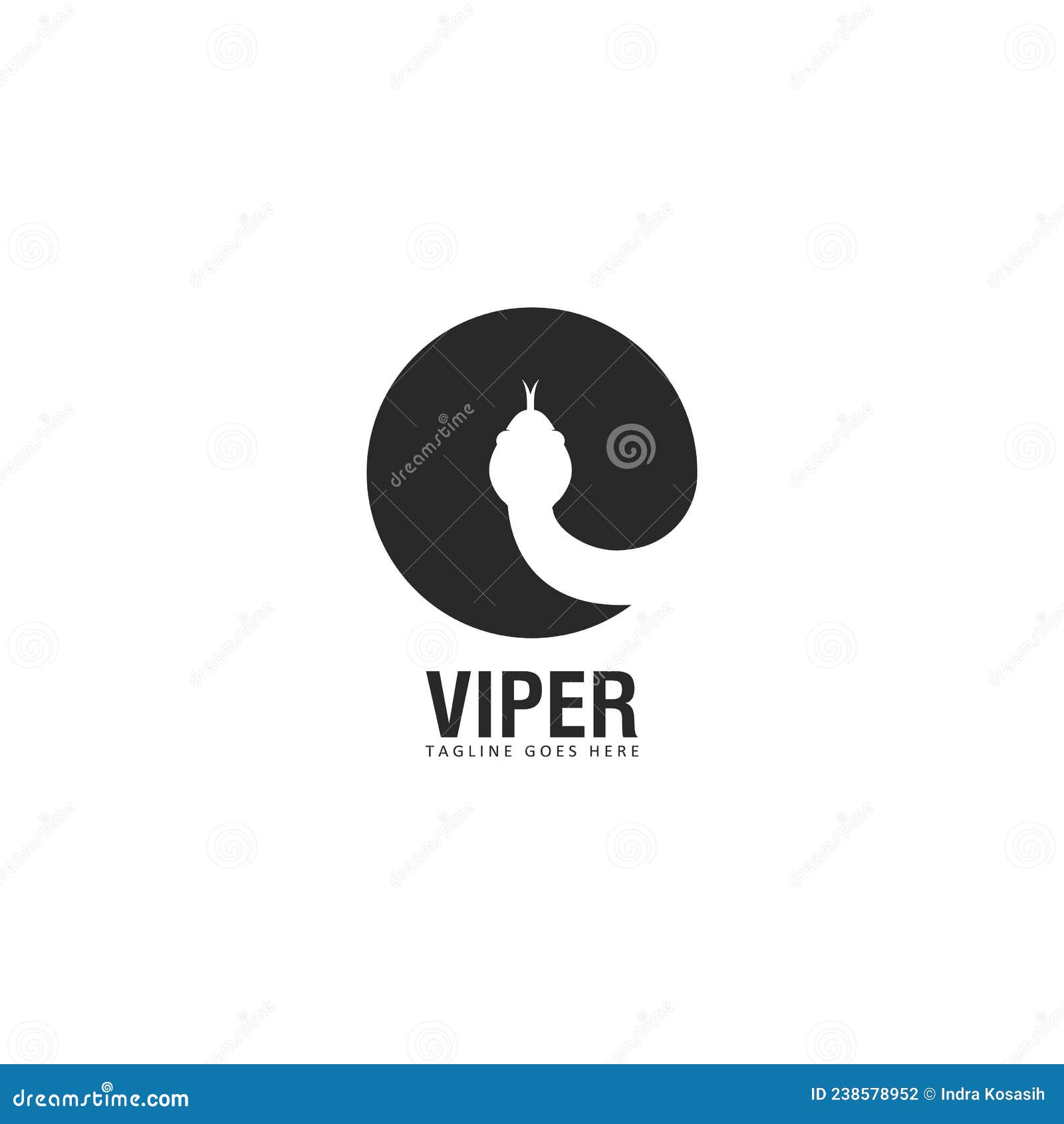 Viper Logo Vector Icon Illustration Stock Vector - Illustration of ...