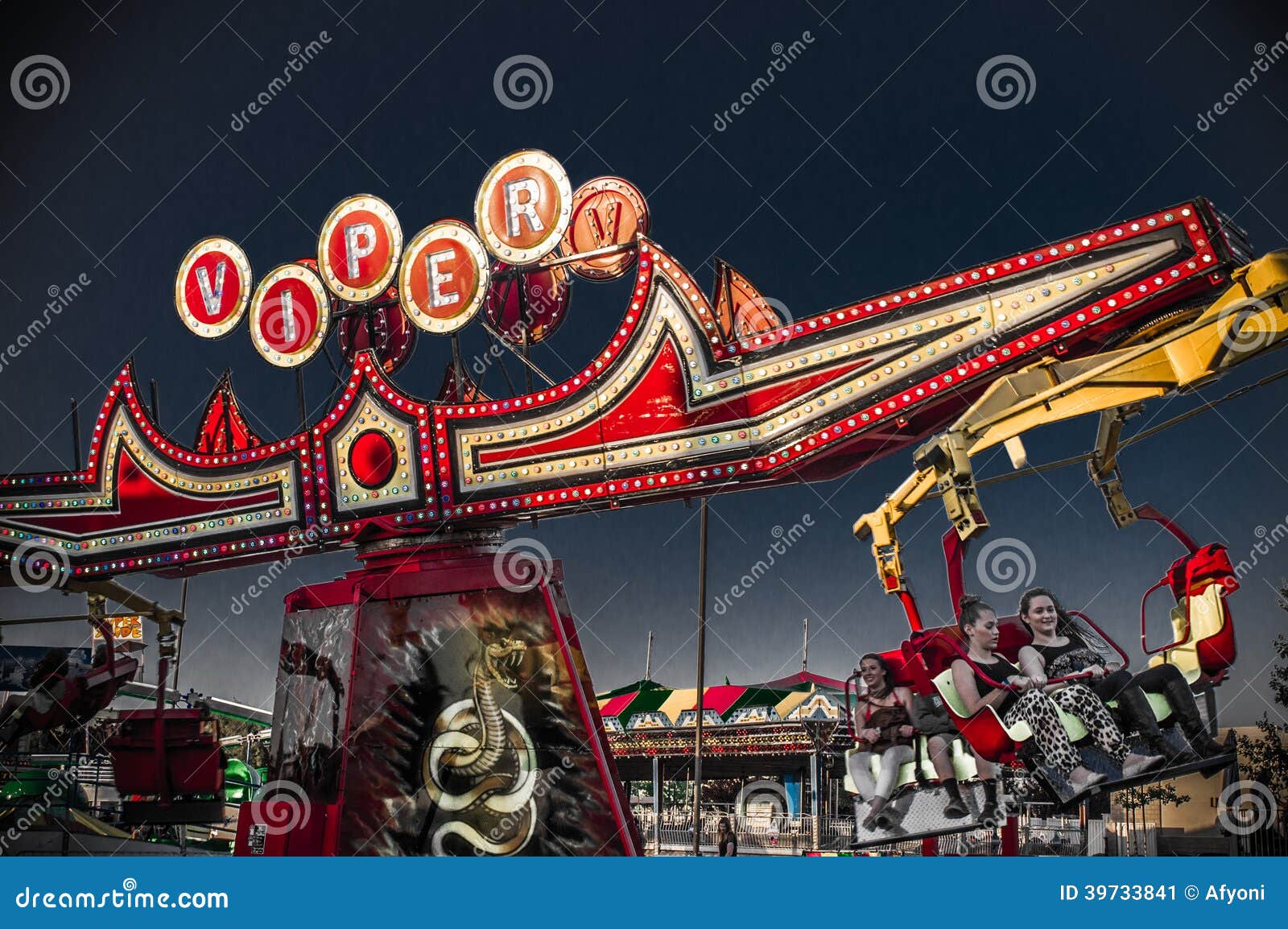 Viper Ride editorial photo. Image of editorial, night - 39733841