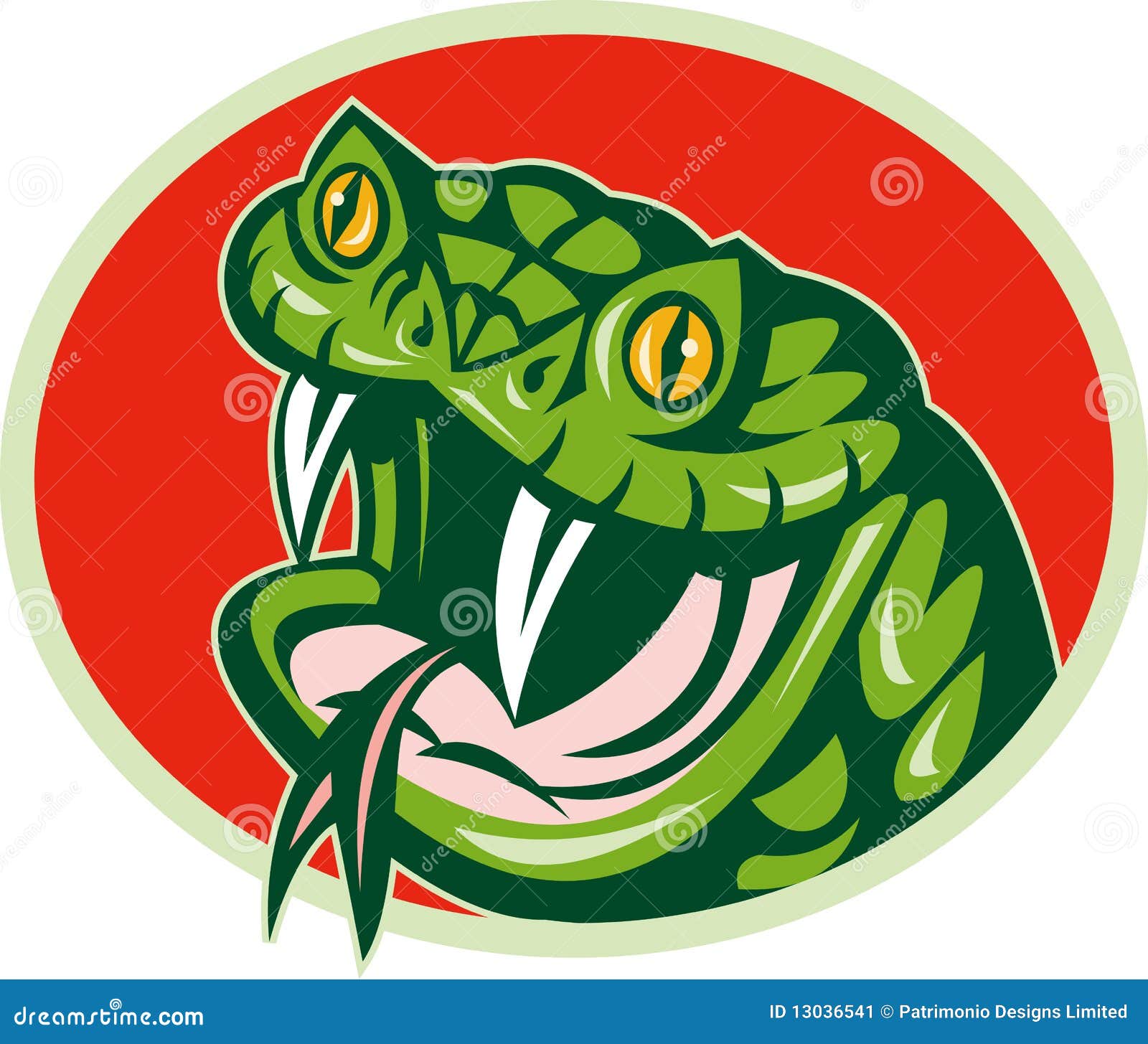 Snake Fangs Serpent Shield Poisonous Animal Trick Tactics Strategy Logo ...