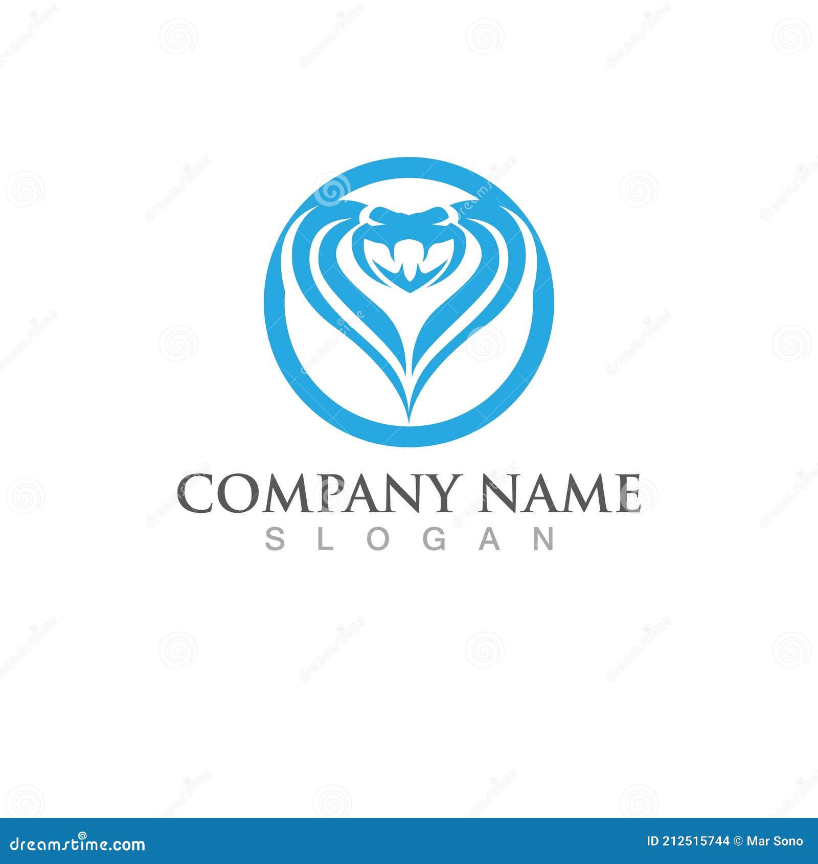 Viperkoplogo En Symboolvector Vector Illustratie - Illustration of vorm ...