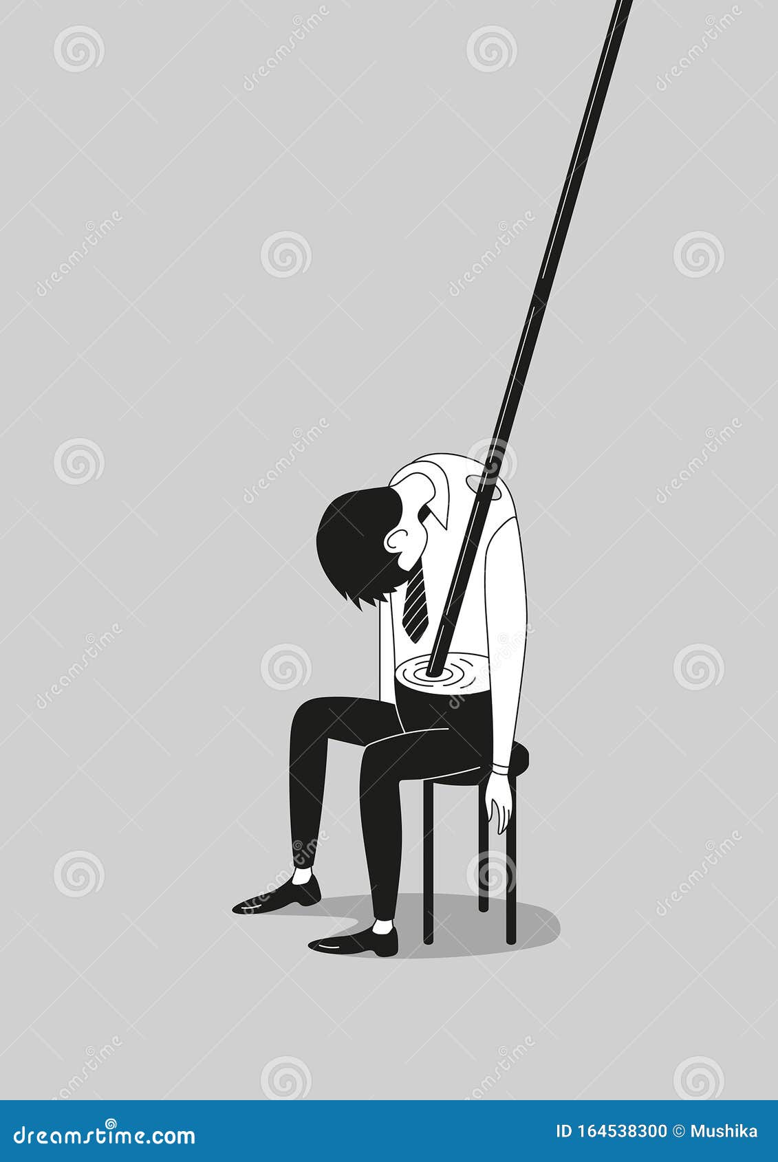 Overworked Exhausted Construction Worker Vector Cartoon Illustration ...