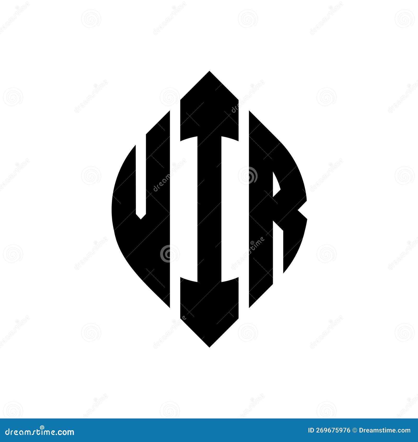 VIR Circle Letter Logo Design with Circle and Ellipse Shape. VIR ...