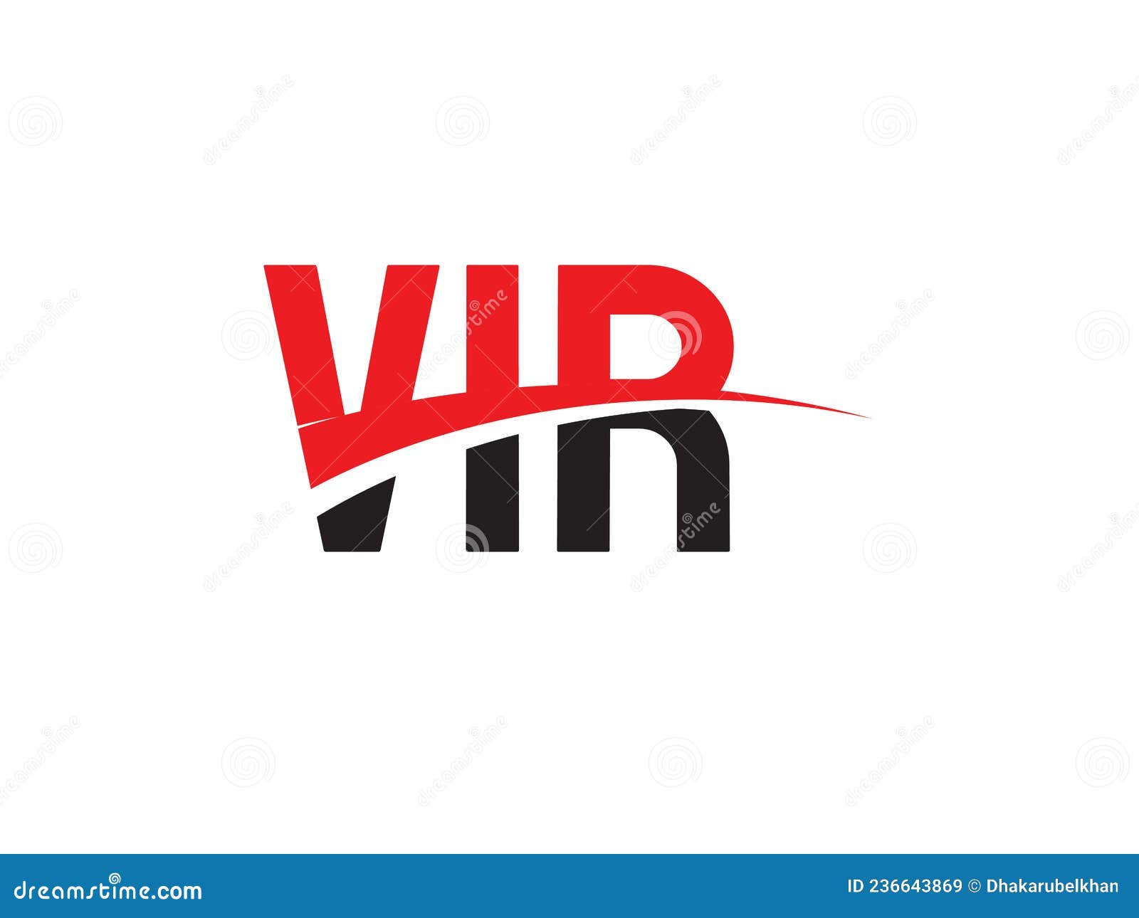 VIR Letter Initial Logo Design Vector Illustration Stock Vector ...