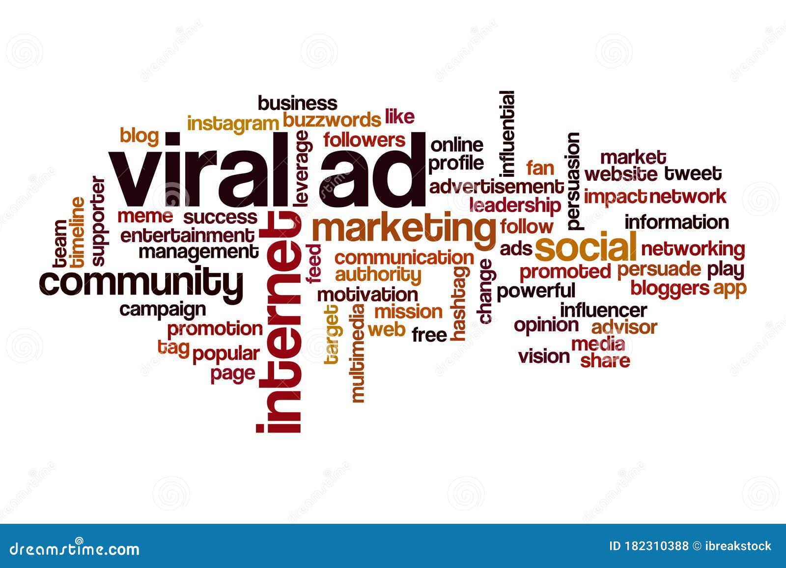 Viral Ad Word Cloud Concept Stock Illustration - Illustration of ...