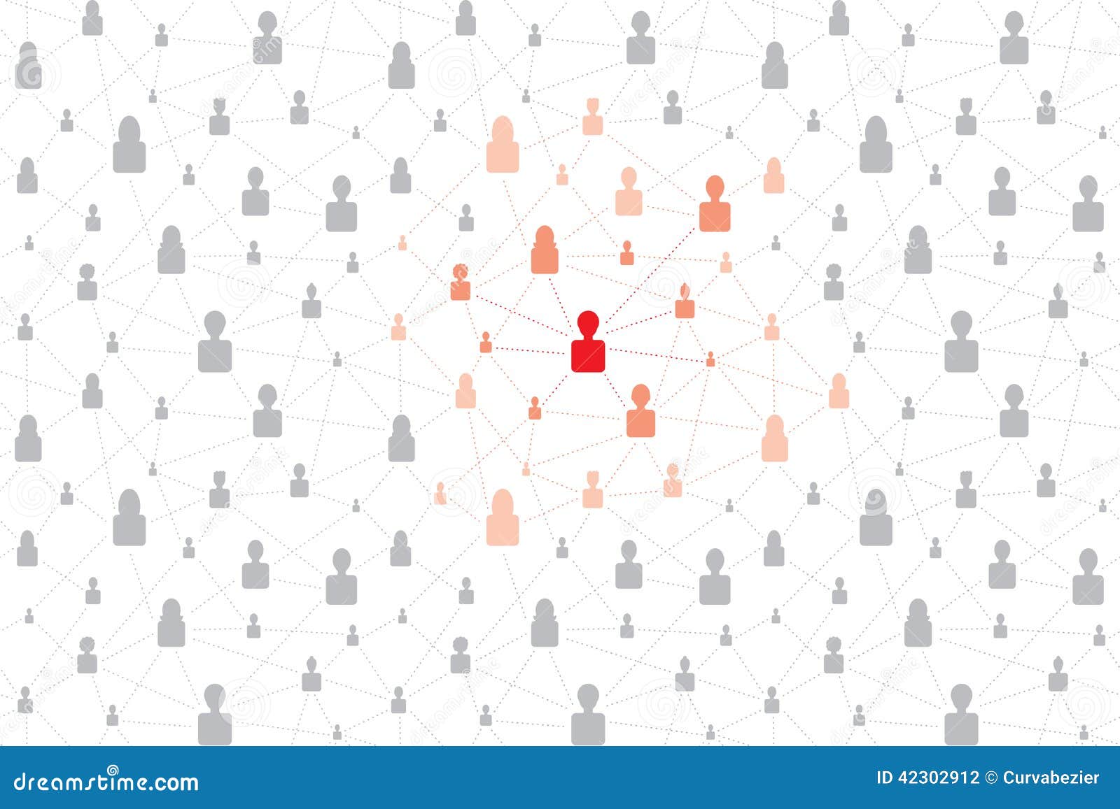 Viral or contact growth stock vector. Illustration of unknown - 42302912