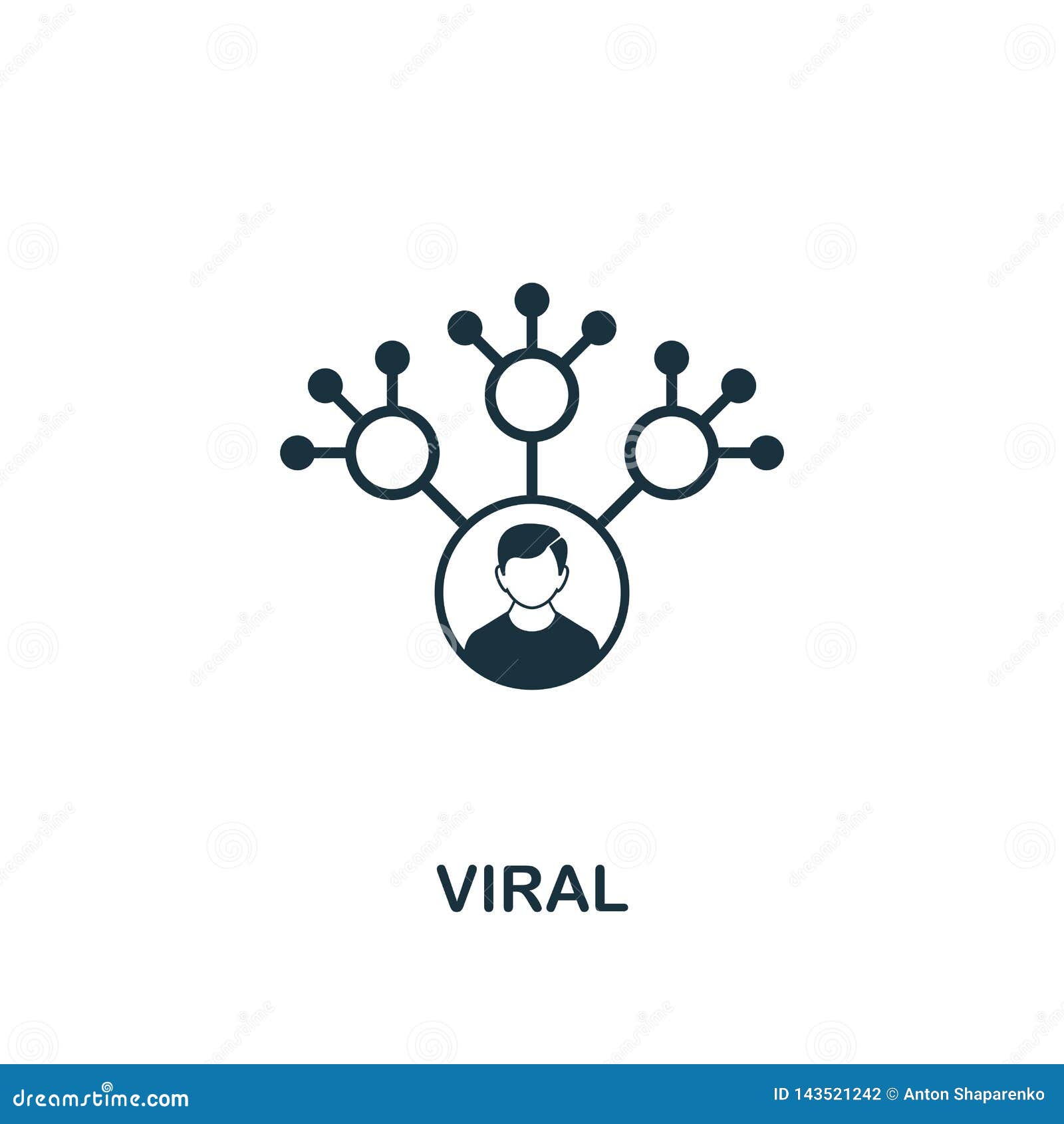 Viral Icon. Creative Element Design from Content Icons Collection Stock ...