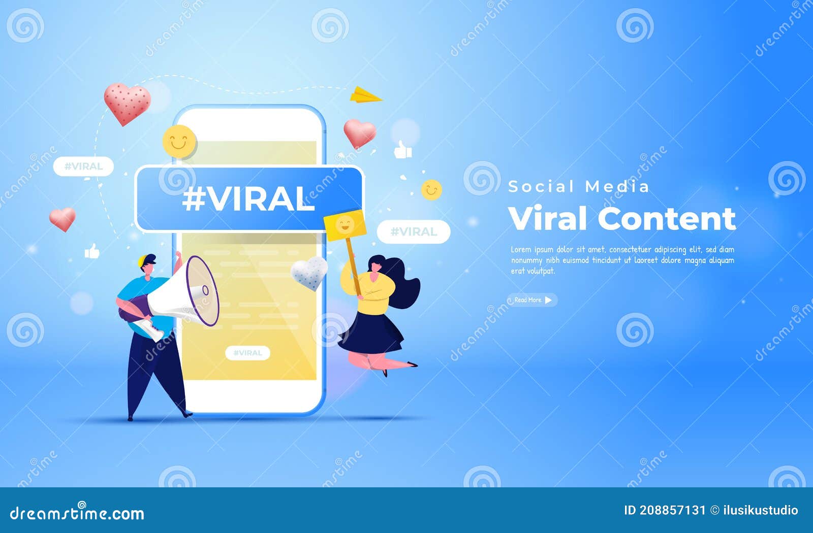 People Character on Social Network with Viral Topic Concept Stock ...