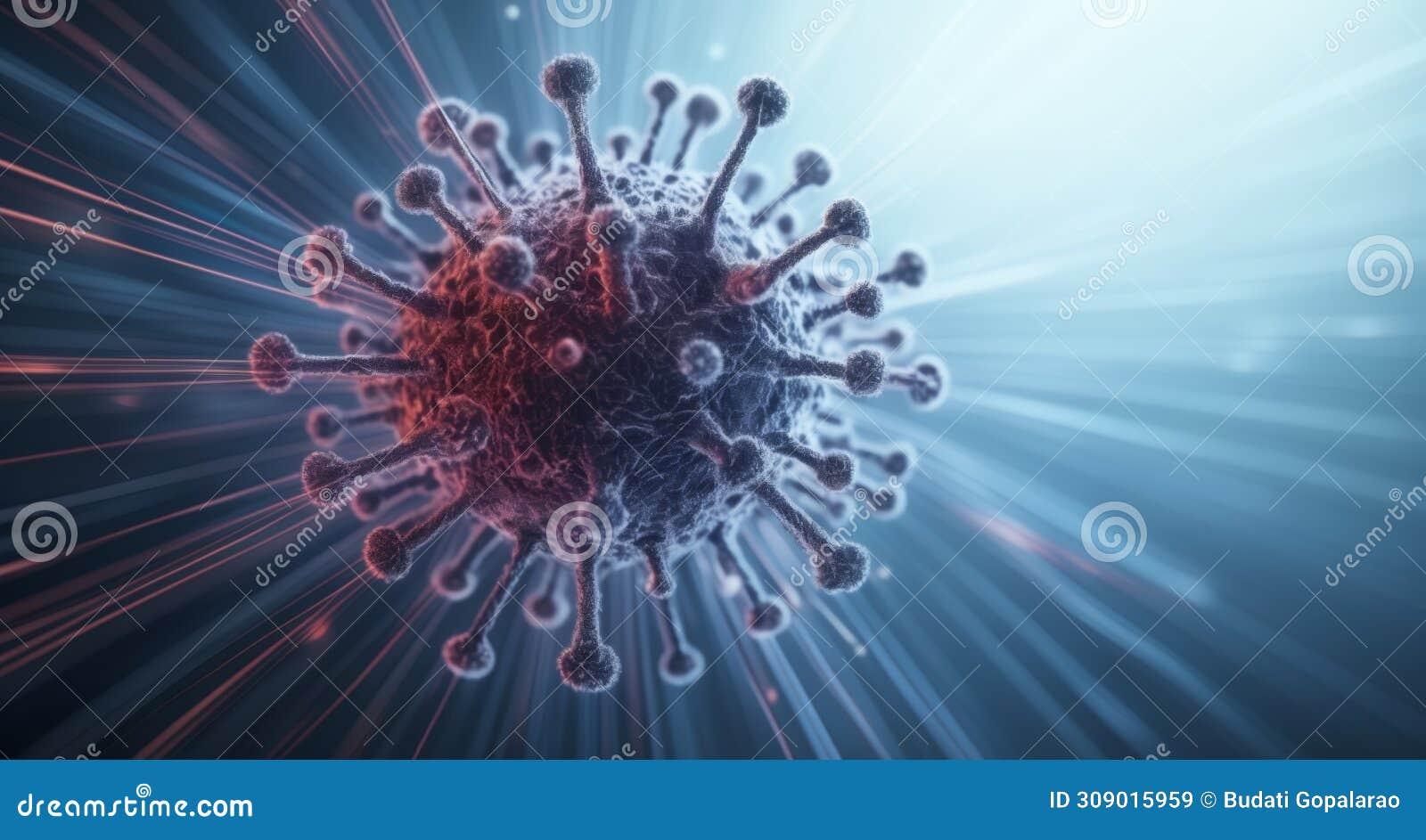 Viral Illustration - a Visual Representation of a Virus Stock ...