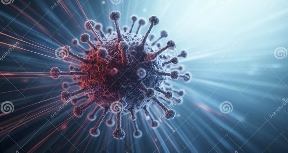 Viral Illustration - a Visual Representation of a Virus Stock ...