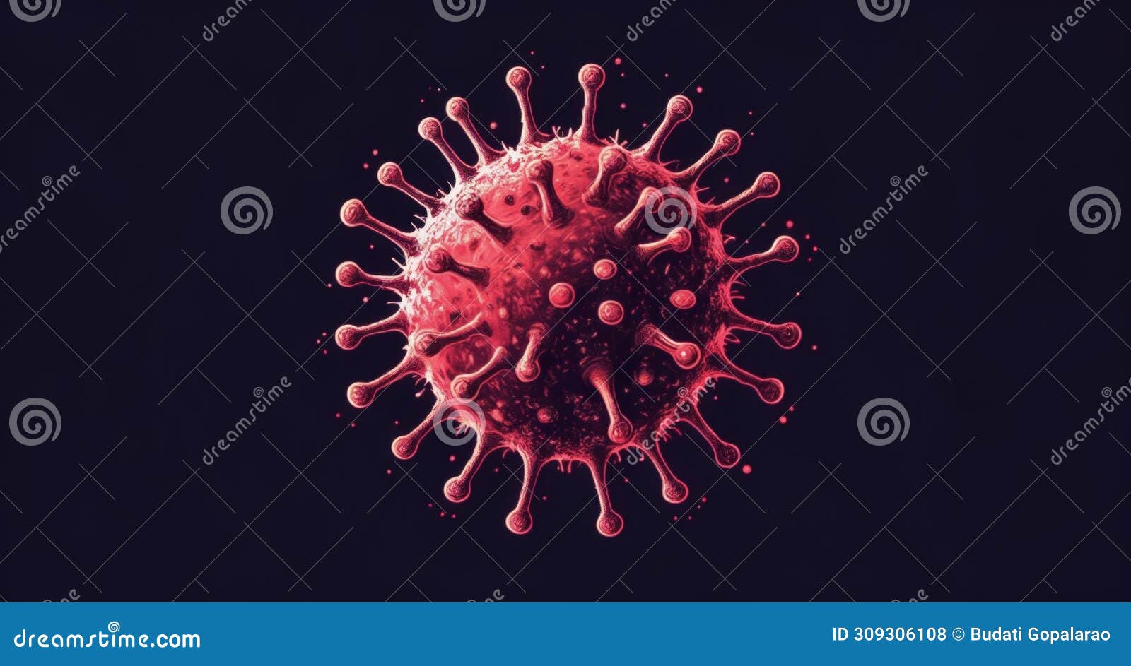 Viral Illustration - a Visual Representation of a Virus Stock ...