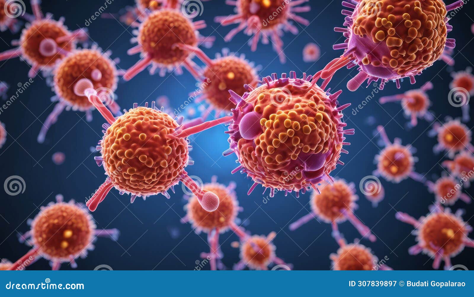 Viral Infection - a Close-Up Look at the Battle within Stock ...