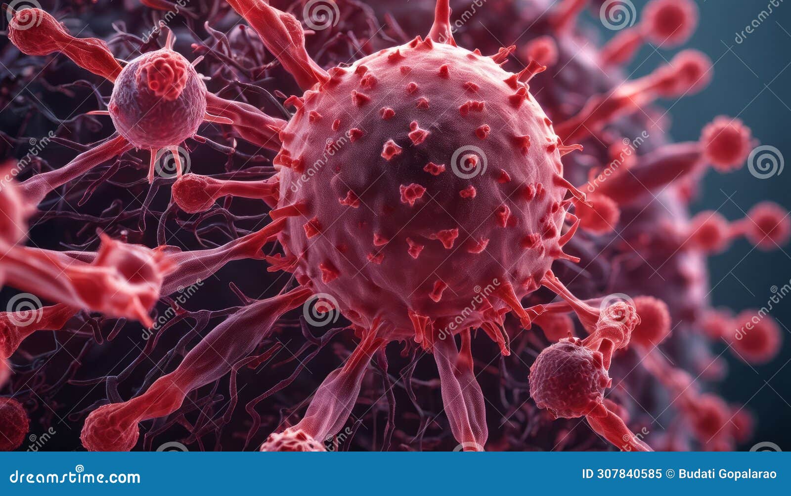 Viral Infection - a Close-Up Look at the Battle within Stock ...