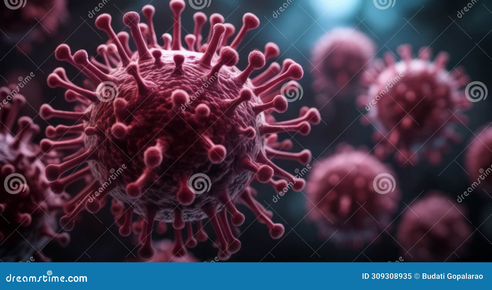 Viral Infection - a Closer Look at the Enemy within Stock Illustration ...