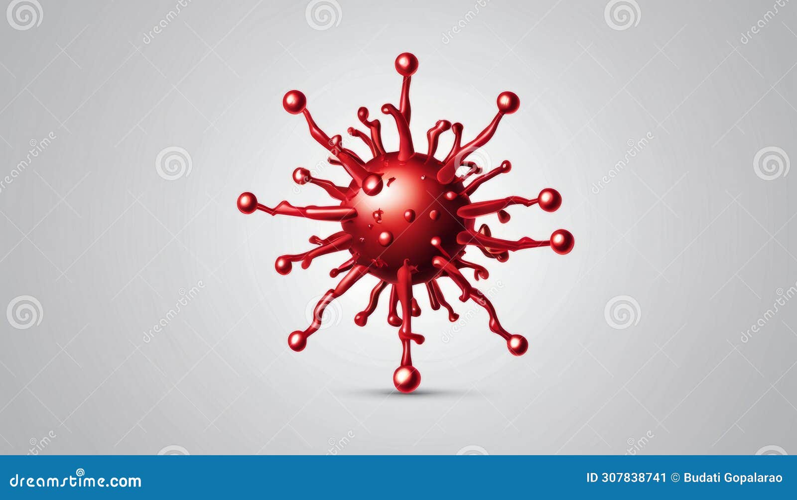 Viral Infection - a Visual Metaphor Stock Illustration - Illustration ...