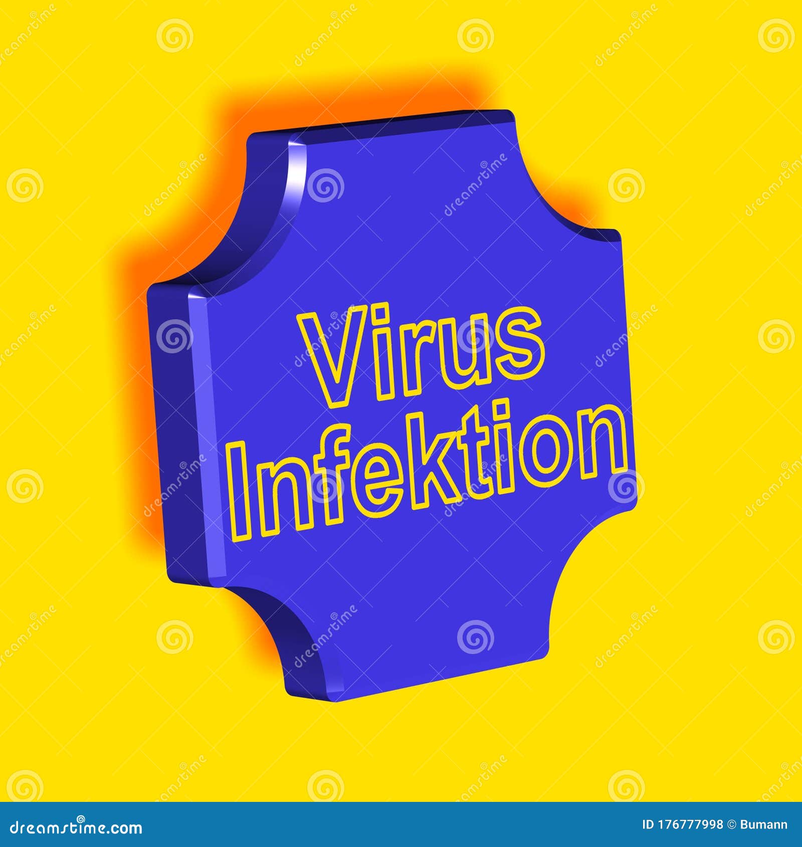 Viral Infection - Word or Text As 3D Illustration, 3D Rendering Stock ...