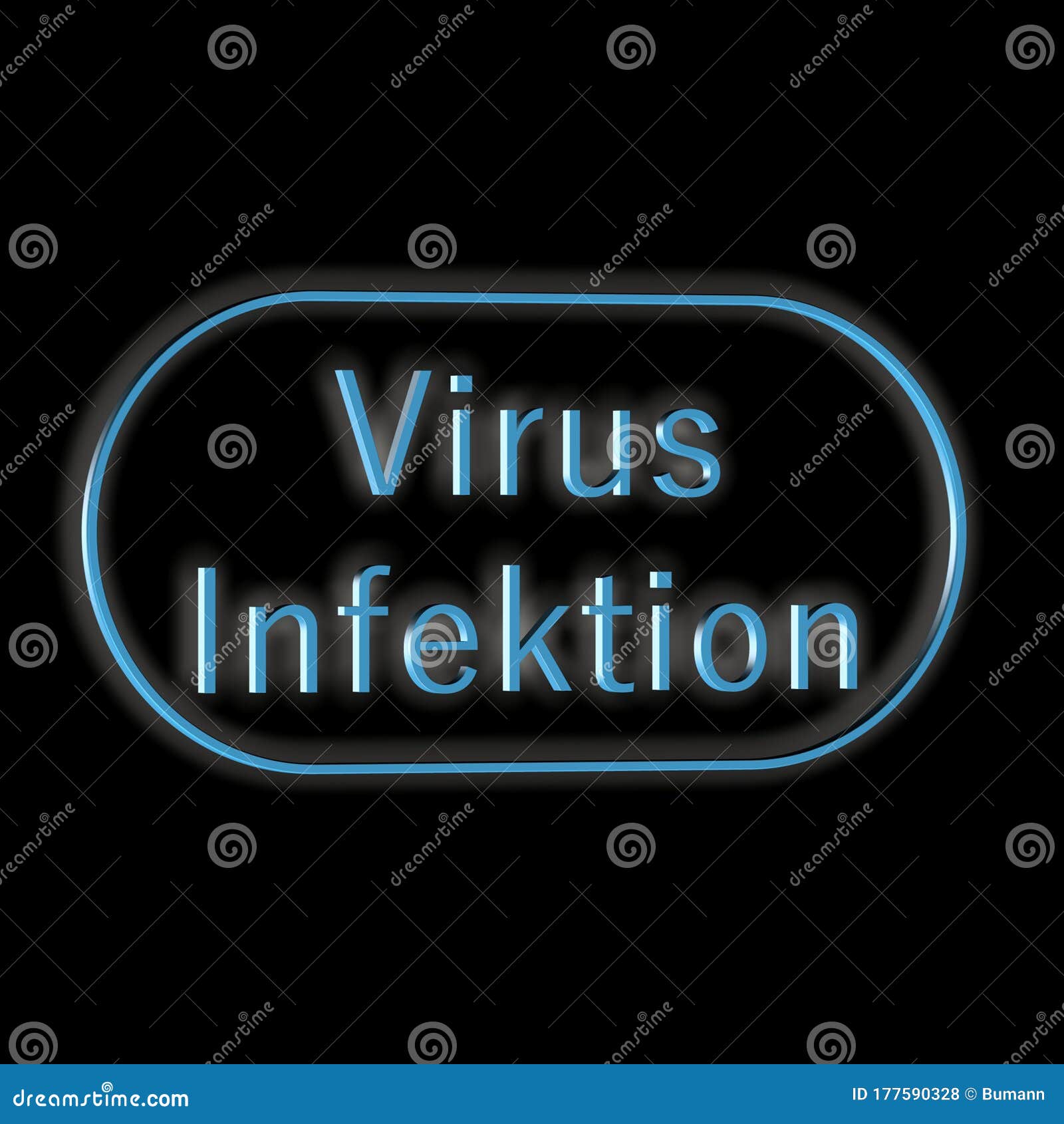 Viral Infection - Word or Text As 3D Illustration, 3D Rendering Stock ...