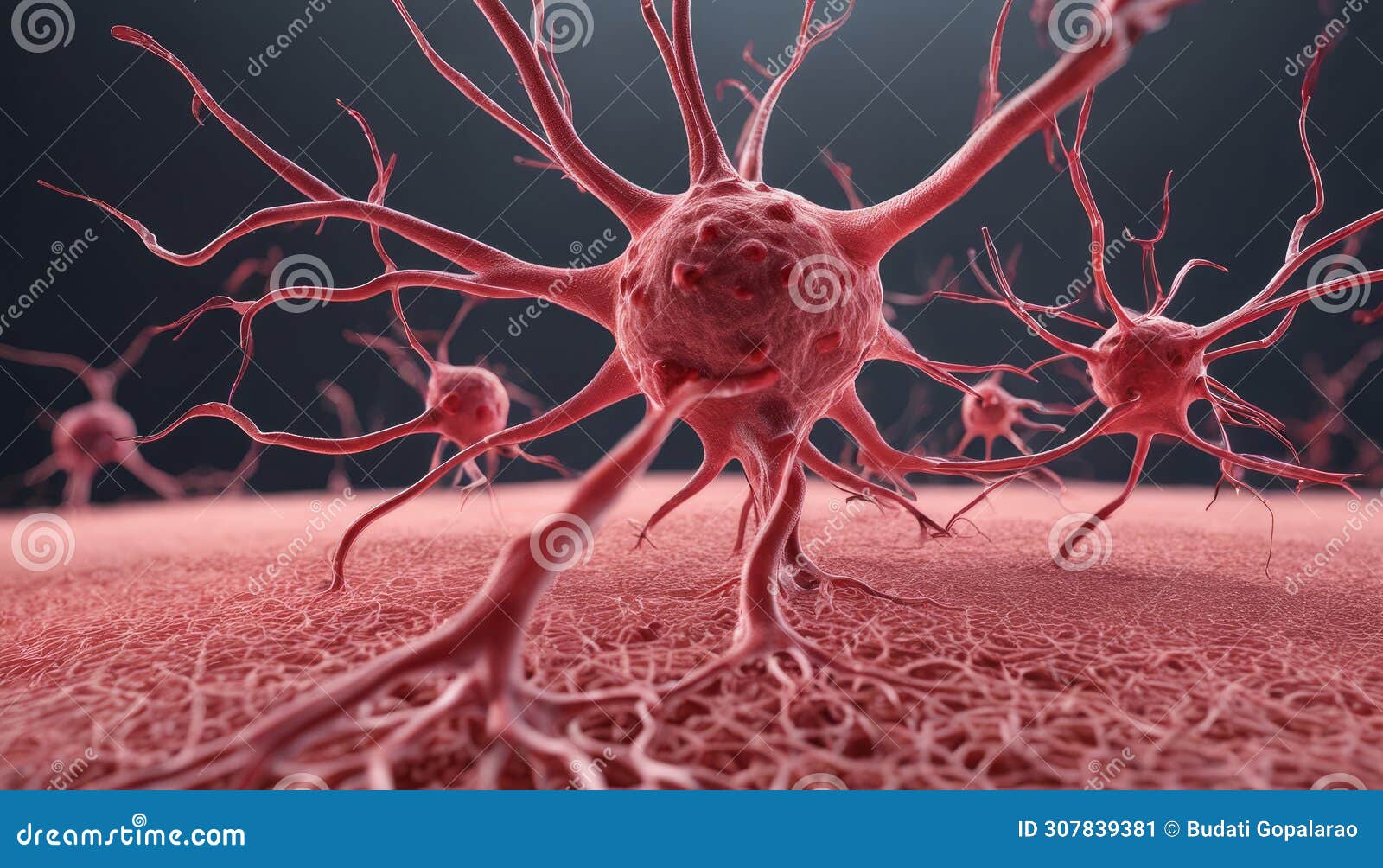 Viral Invasion - a Microscopic View of a Virus Infecting a Cell Stock ...