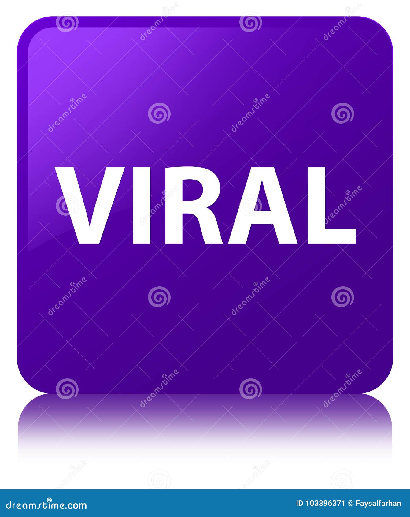 Viral purple square button stock illustration. Illustration of viral ...