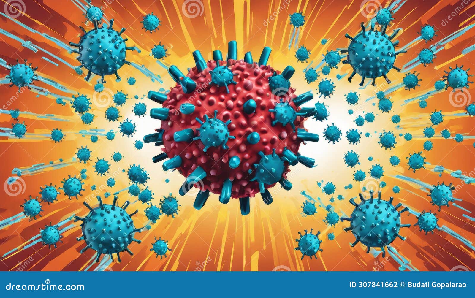 Viral Outbreak - a Visual Metaphor for the Rapid Spread of a Pandemic ...