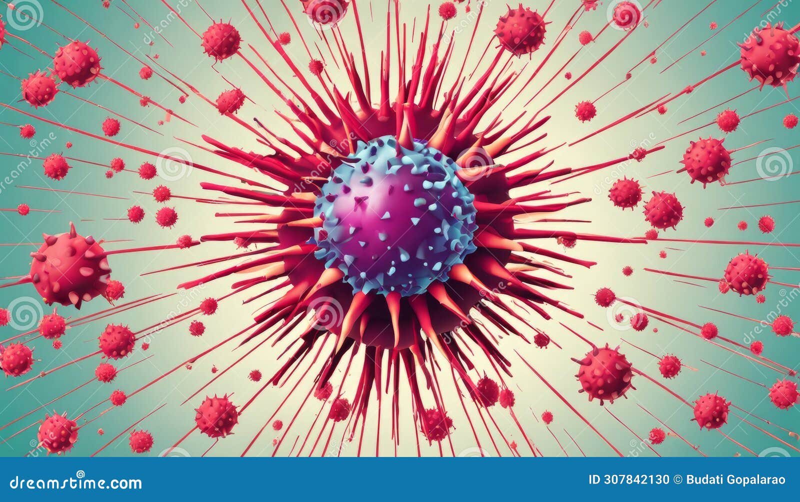Viral Outbreak - a Visual Metaphor for the Rapid Spread of a Pathogen ...