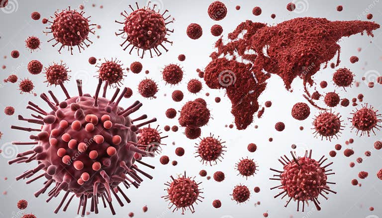 Viral Outbreak - a Visual Metaphor for the Spread of Disease Stock ...