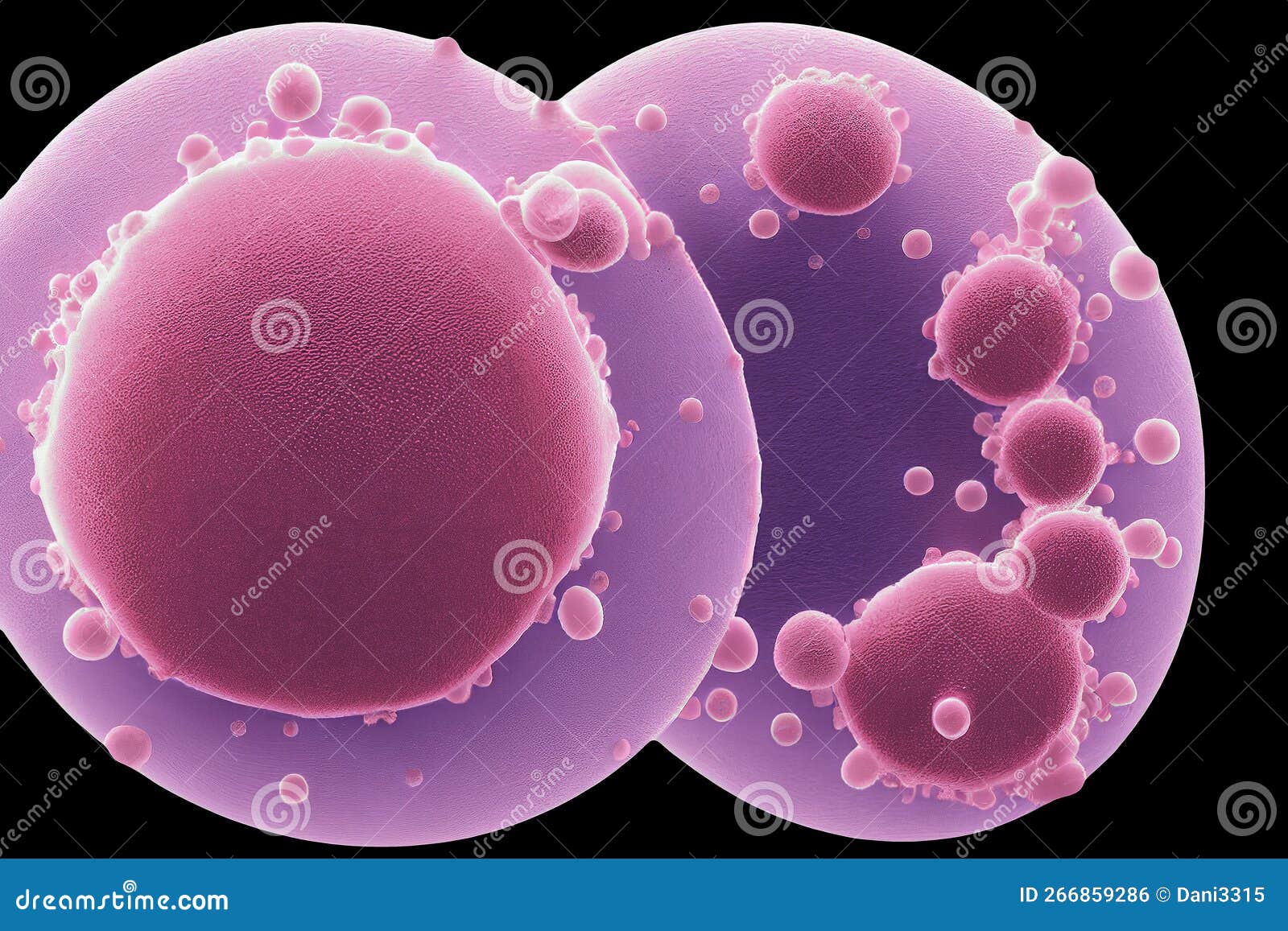 Viral Particles Budding Away From Infected Cells Stock Photo ... Viral Particles Budding Away From Infected Cells Stock Photo ...