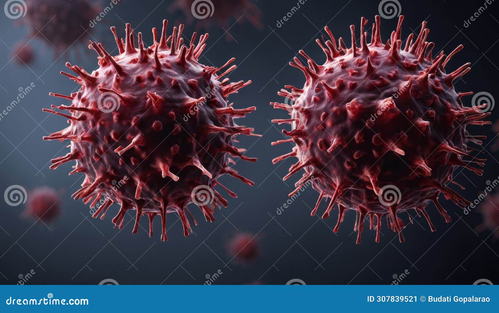 Viral Particles in a Microscopic View, Illustrating the Complexity of ...