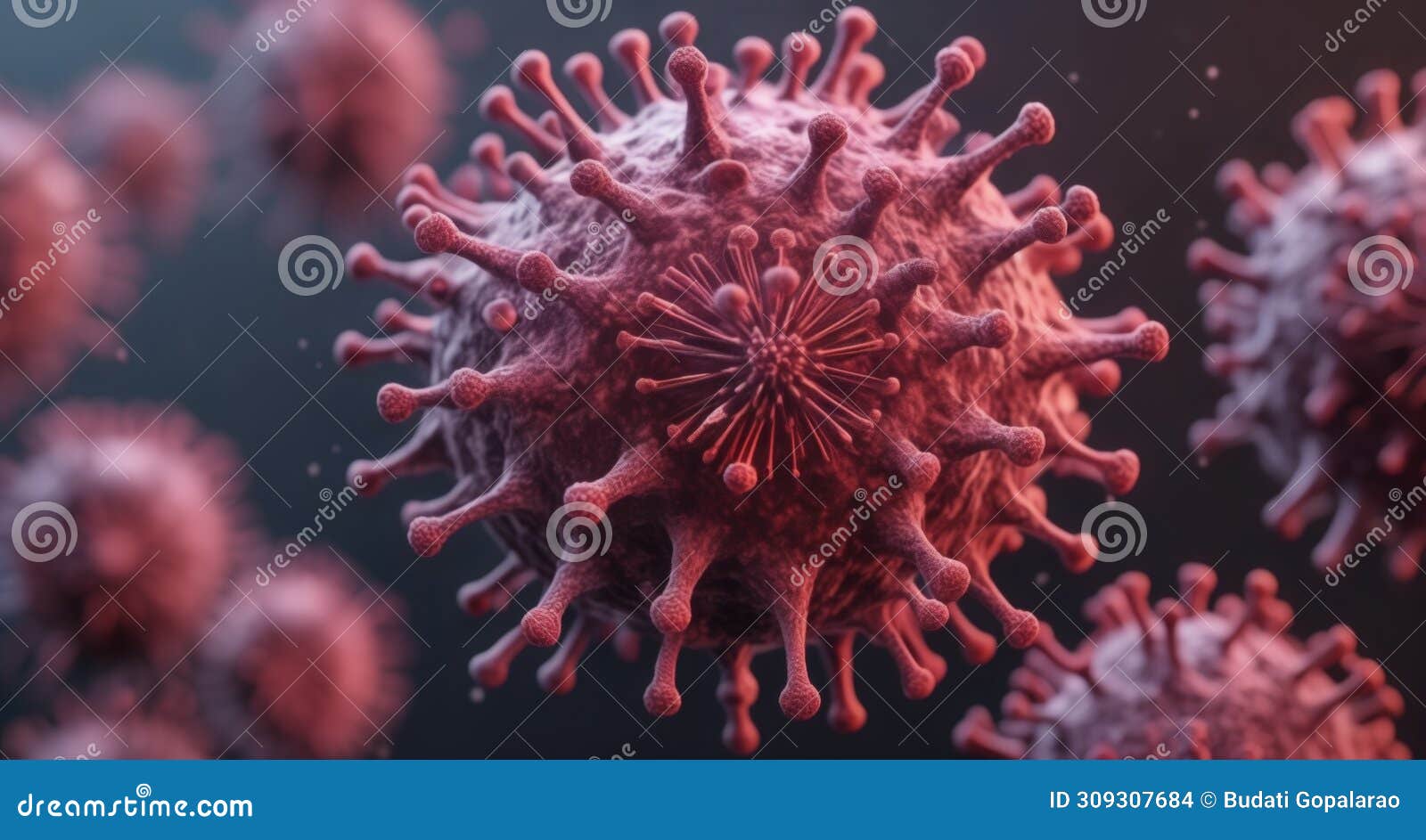 Viral Particles in a Microscopic View, Illustrating the Complexity of ...