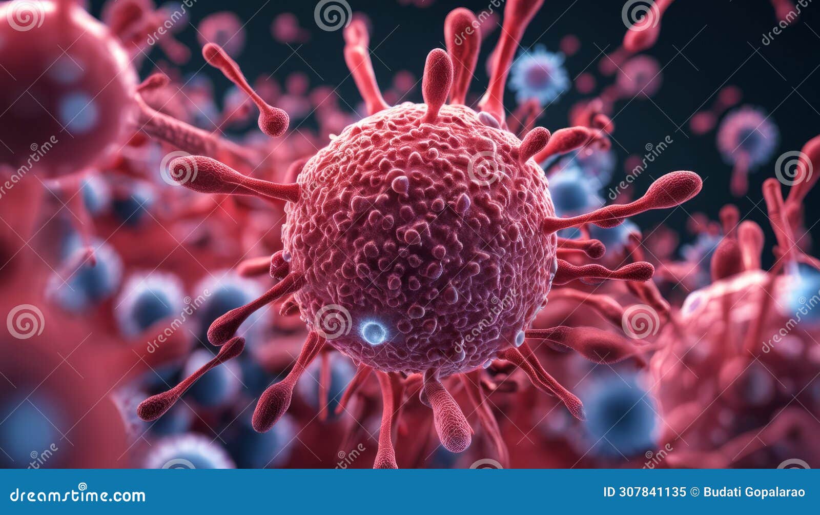 Viral Particles in a Microscopic View, Illustrating the Complexity of ...