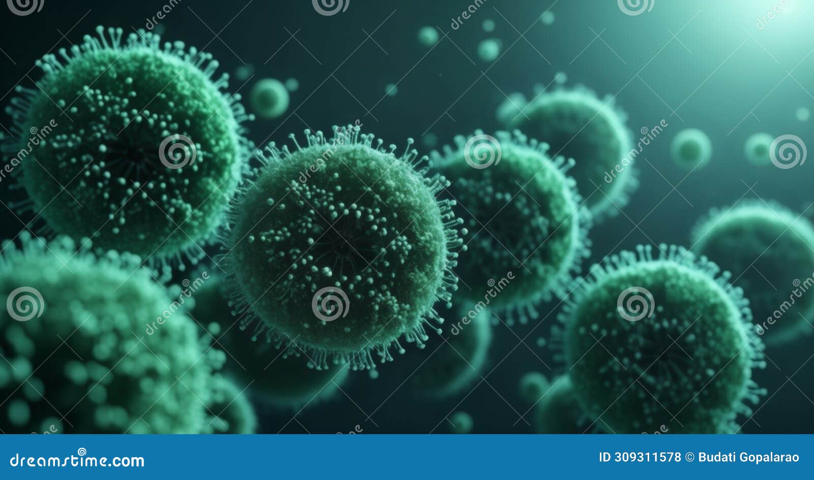 Viral Particles in a Microscopic View, Illustrating the Complexity of ...