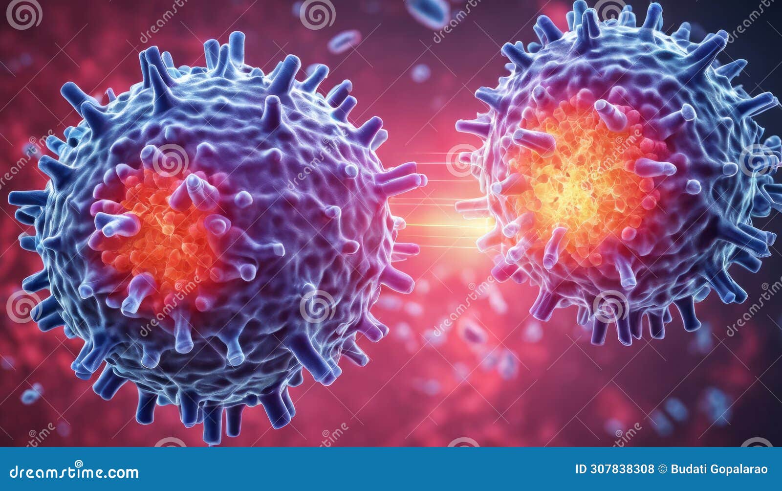 Viral Particles in a Microscopic View, Illustrating the Complexity of ...