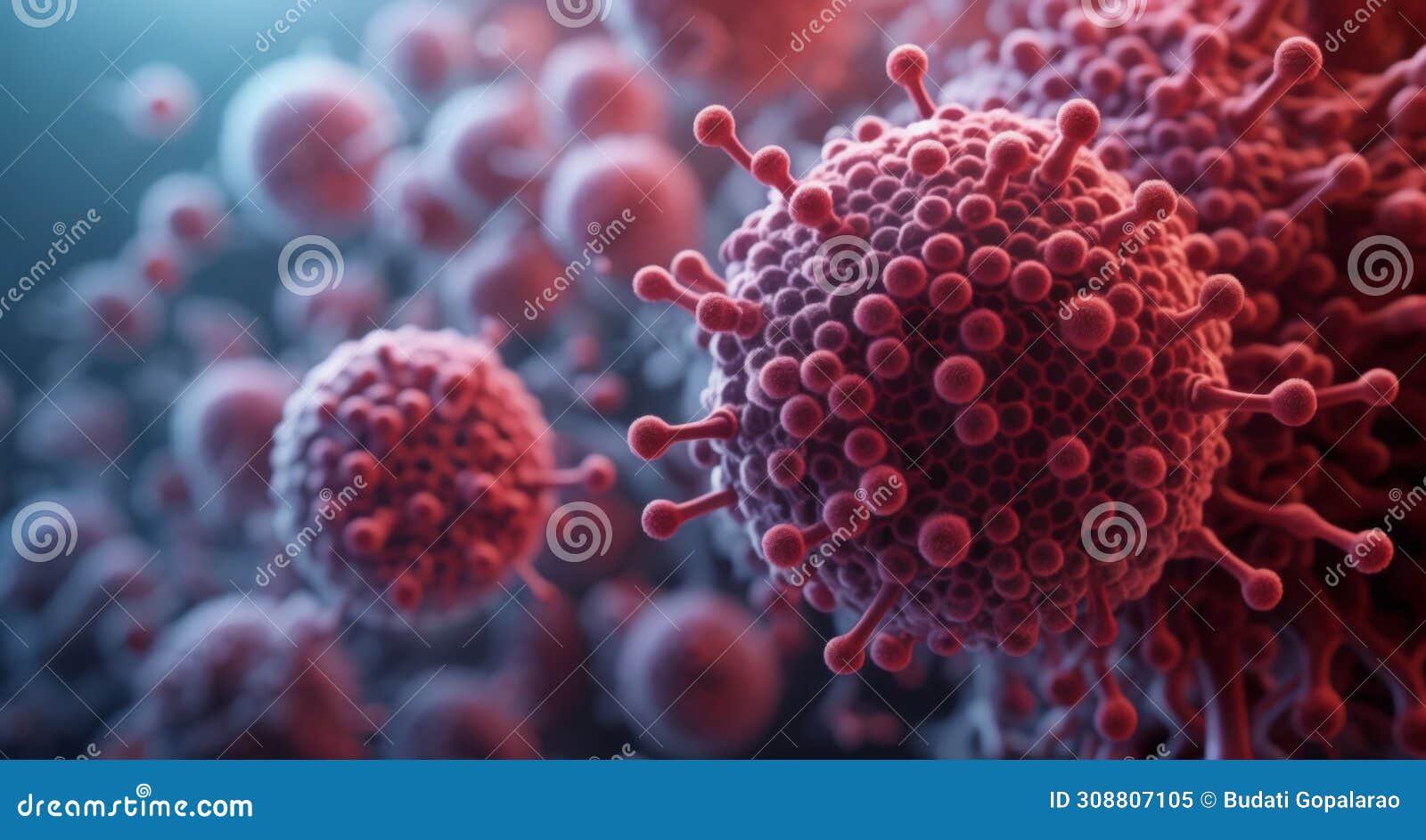Viral Particles in a Microscopic View, Illustrating the Complexity of ...