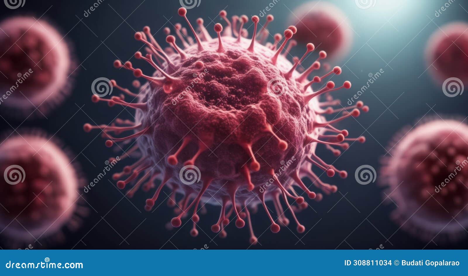 Viral Particles in a Microscopic View, Illustrating the Complexity of ...